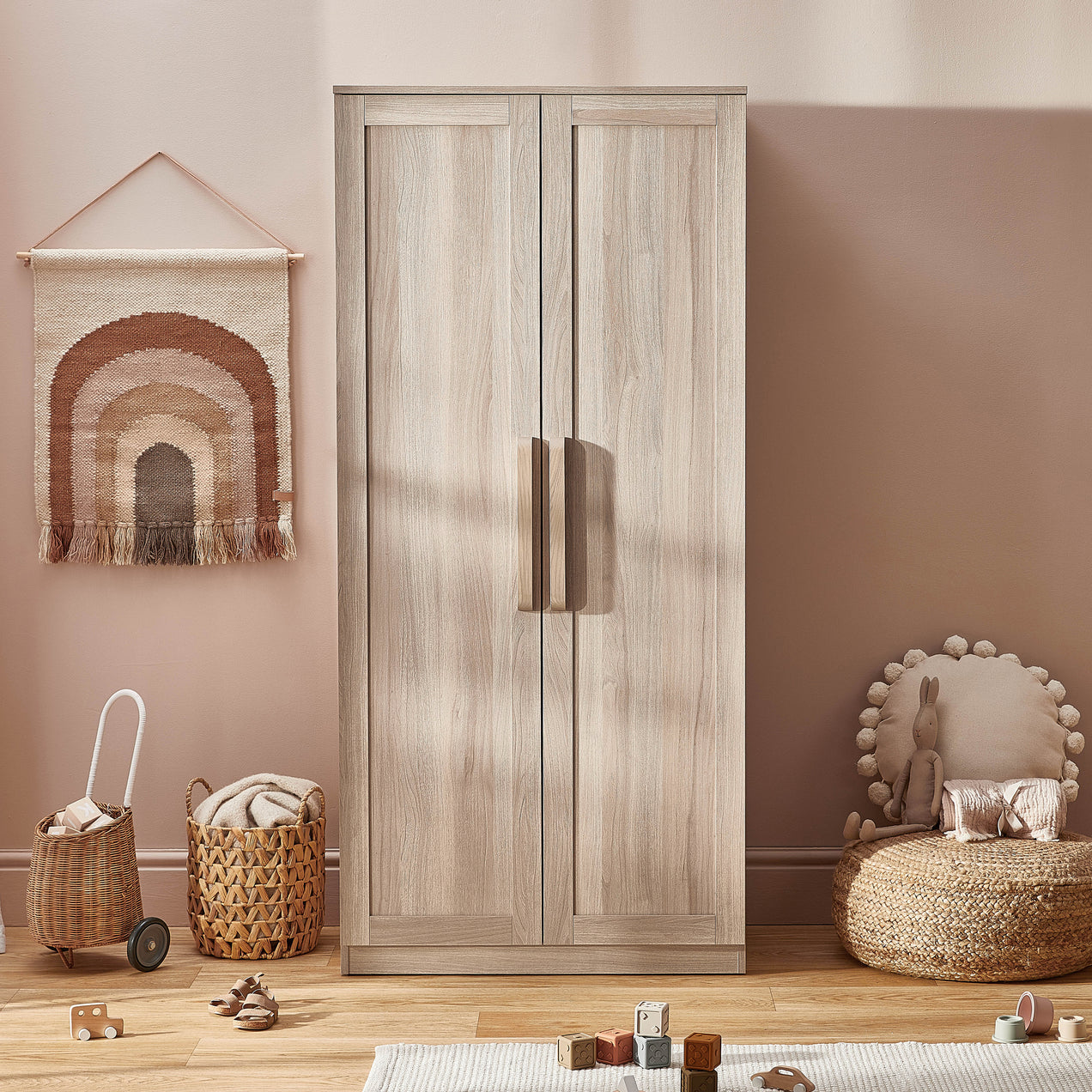 Bromley Oak Wardrobe | Nursery Furniture | Silver Cross UK